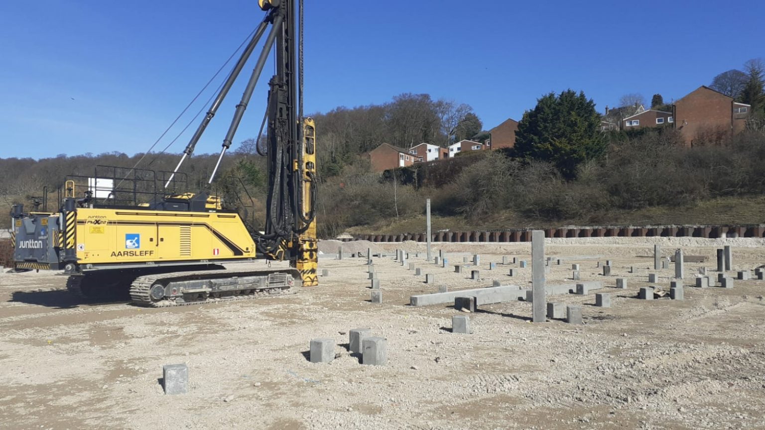 Chesham, Aerial Park - Driven precast piling works - Aarsleff Ground ...